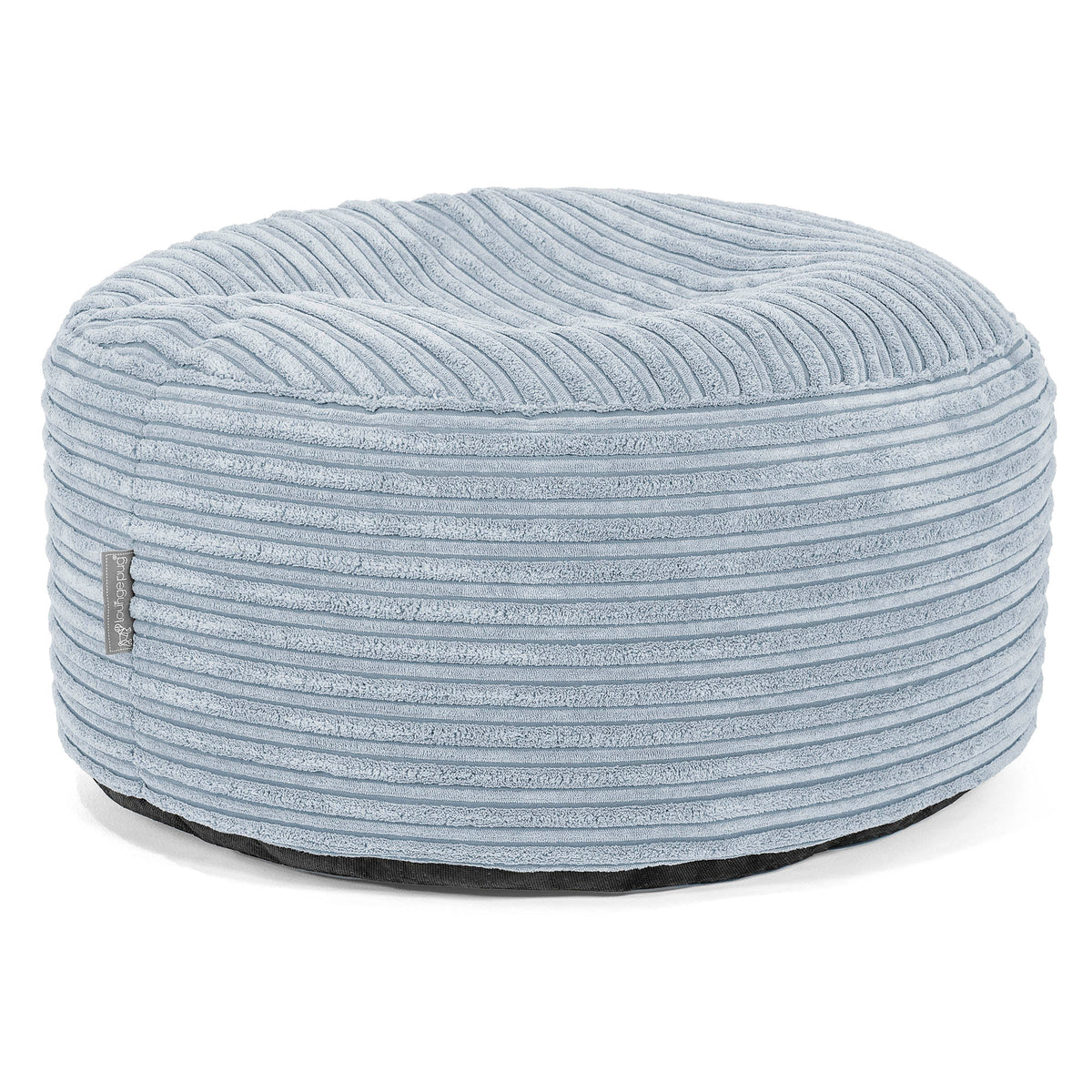 Lounge Pug Grand Repose-pied Rond Côtelé Bébé Bleu Poufs– Big Bertha ...