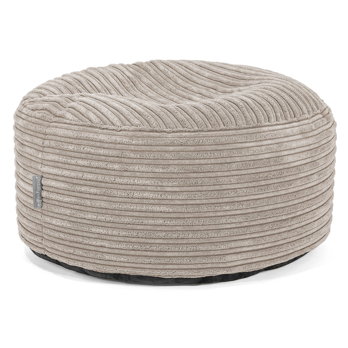 Lounge Pug Grand Repose-pied Rond Côtelé Vison Poufs– Big Bertha ...