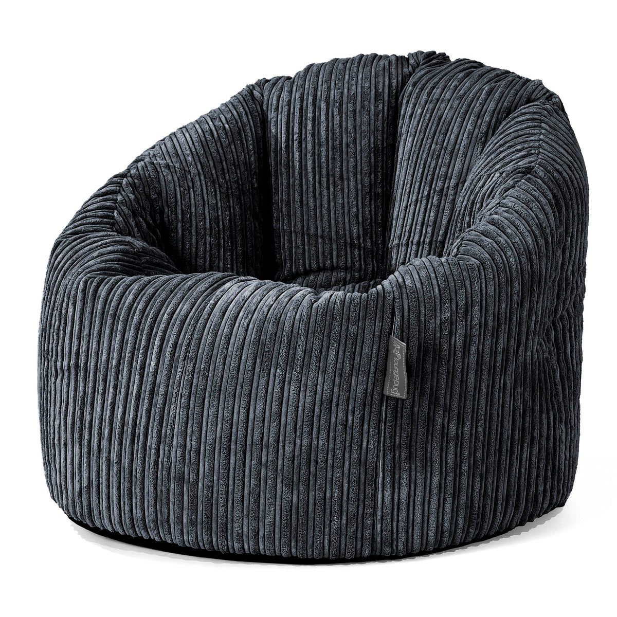 Lounge Pug, Pouf Chaise Design, Pouf Poire Super, Côtelé Noir– Big ...
