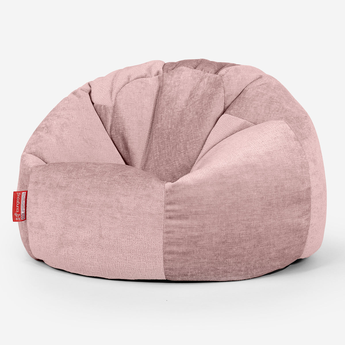 Lounge Pug Pouf Poire Classique Chenille Rose– Big Bertha Original FR