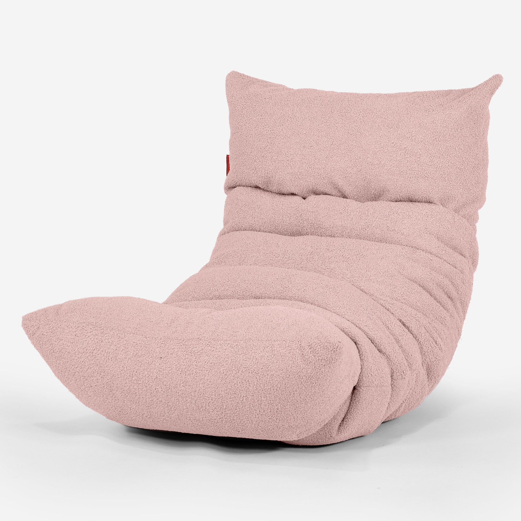 Lounge Pug Pouf Relax Eva Bouclé Rose– Big Bertha Original FR