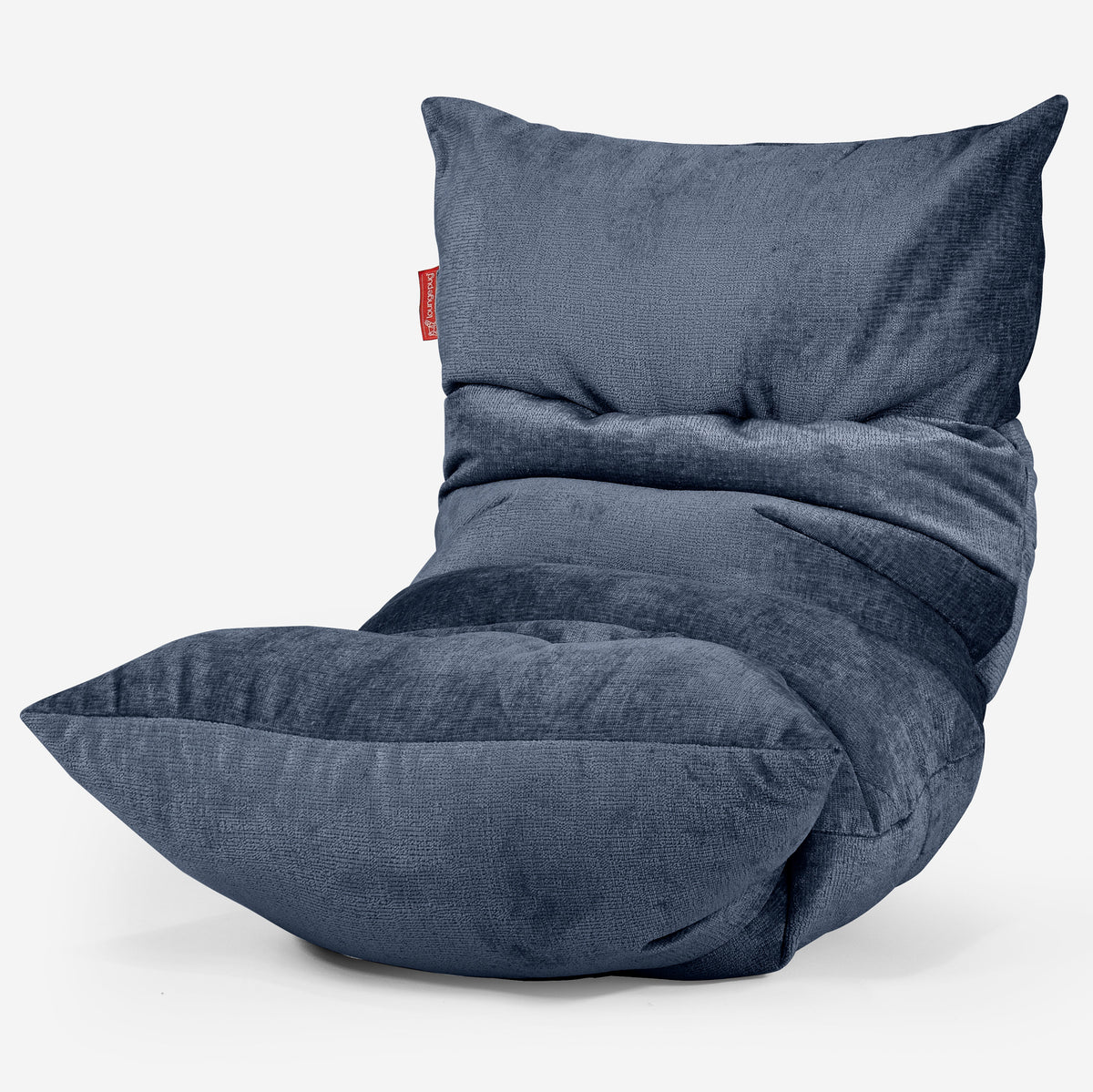 Lounge Pug Pouf Relax Eva Chenille Bleu Marine– Big Bertha Original FR